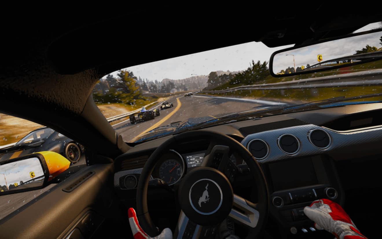 Project cars, simulation de course automobile en réalité virtuelle.